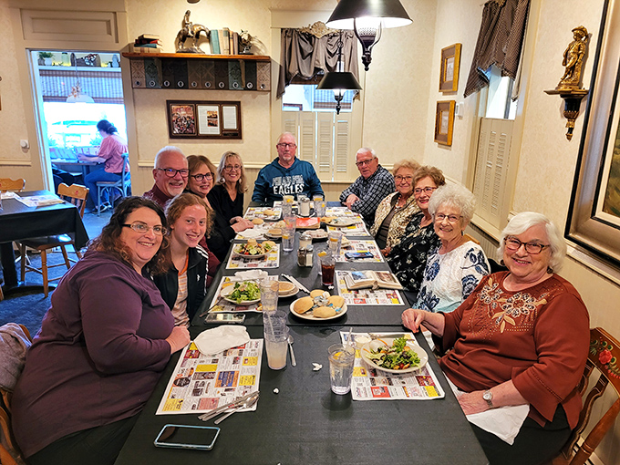 A table of diners sharing stories and meals &ndash; the true magic of Brickerville House isn't just on plates but in the connections made around them.