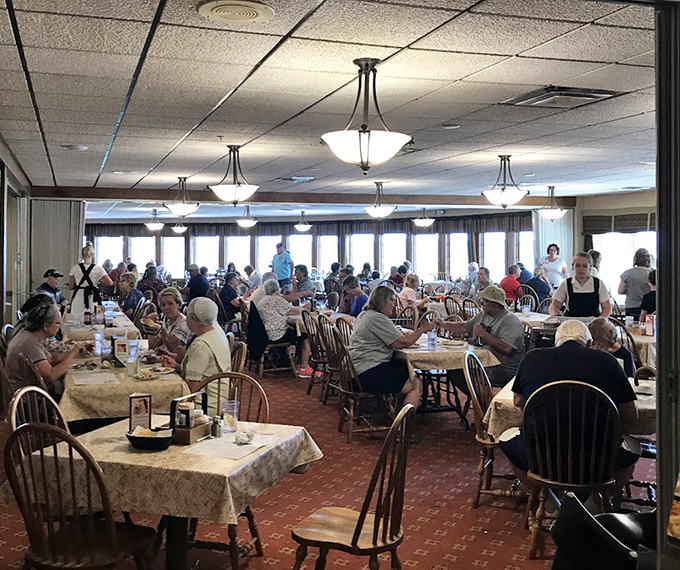 A dining room filled with the pleasant hum of conversation and the occasional "mmm" that needs no translation in any language.