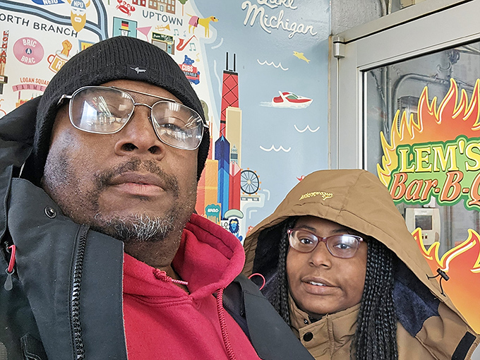 The universal expression of barbecue anticipation. That look says, "I've made the pilgrimage and glory awaits."