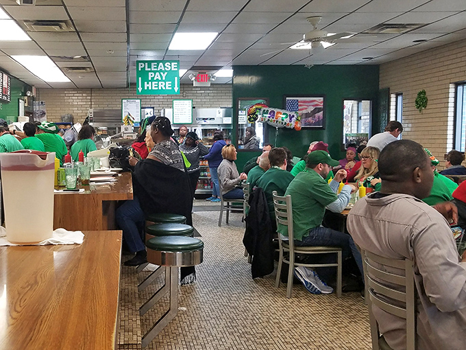 Diners from every walk of life proving good food creates community better than any social app ever could.