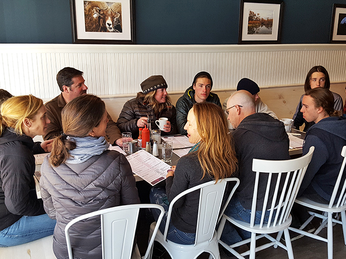 Where locals gather to solve the world's problems over coffee. If these tables could talk, they'd tell stories sweeter than the syrup on your pancakes.