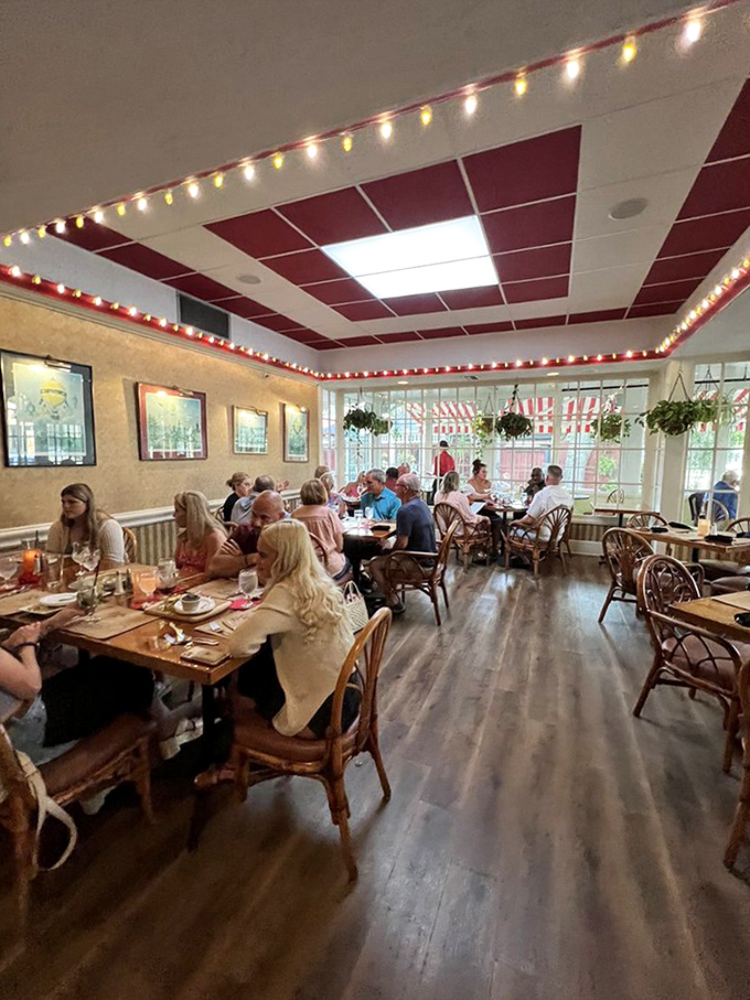 The dining room hums with the symphony of satisfaction &ndash; clinking glasses, animated conversations, and the occasional appreciative sigh over dessert.