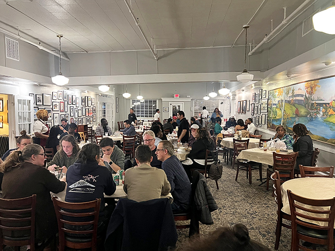 A full house is standard operating procedure at Mary Mac's, where strangers become temporary family united by their mutual appreciation for proper Southern cooking.