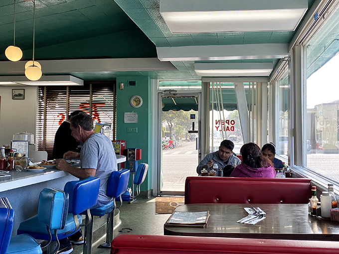 Where locals and visitors share the same experience: good food served without fanfare in a space that feels more like community than commerce.