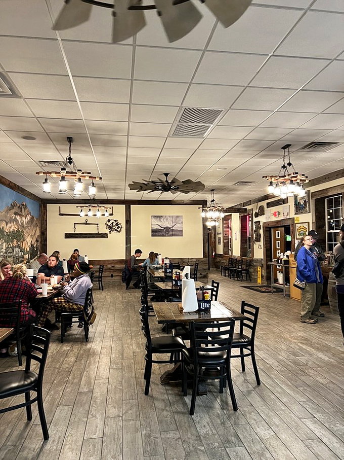 The universal language of barbecue brings people together. That focused silence? It's the sound of serious appreciation happening.