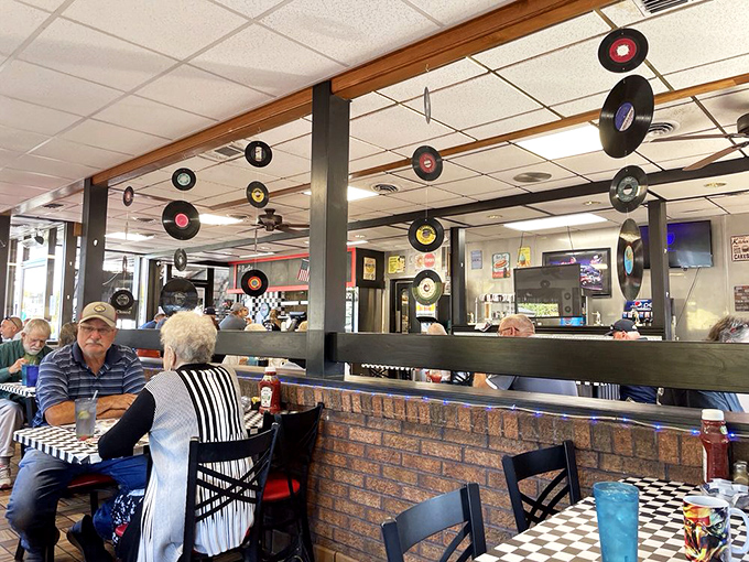 Where locals gather to solve the world's problems over coffee and pie, one booth at a time.