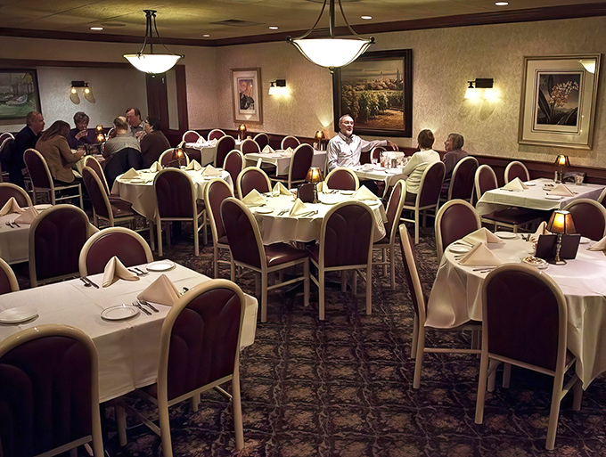 A dining room where you can actually hear your dinner companions—what a concept! No wonder the regulars keep coming back.