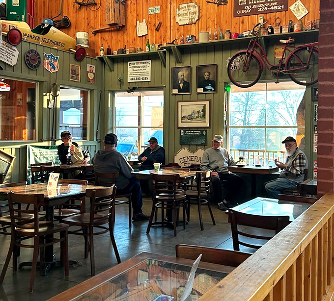 The gathering spot where farmers, tourists, and locals blend like ingredients in a well-loved recipe. Notice: no one's looking at their phone.