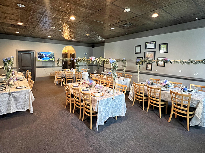 An event space that proves you can have your wedding cake and meatloaf too, just not simultaneously.