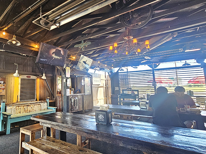 The dining room feels like your coolest friend's garage &ndash; if that friend happened to be an exceptional short-order cook.