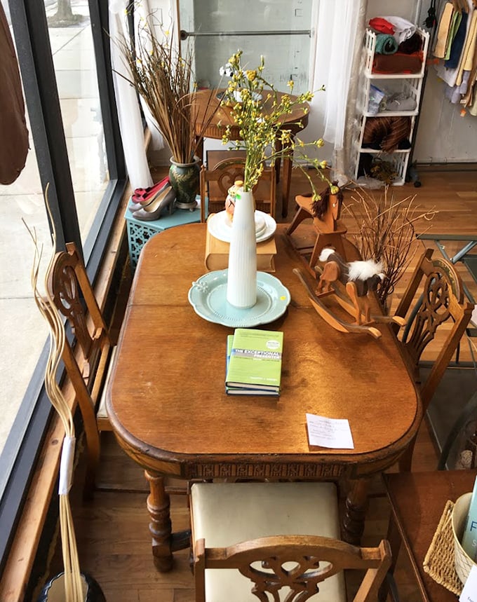 This isn't just a dining set&mdash;it's Sunday dinners waiting to happen. The carved details and warm wood tones speak of gatherings yet to come.