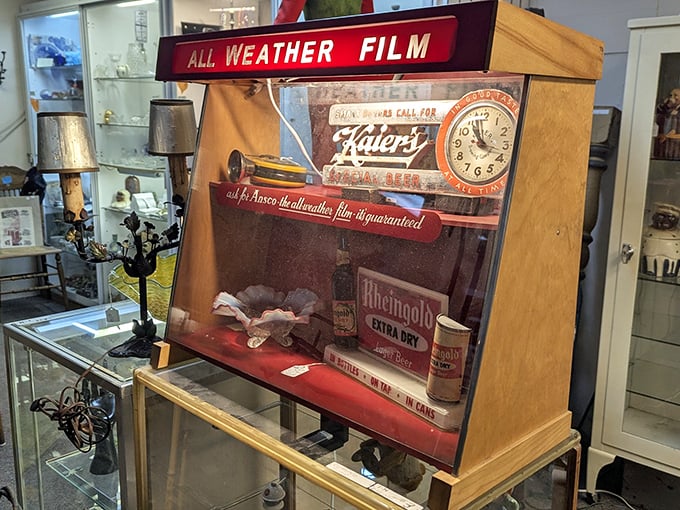 When you need film in any weather&mdash;vintage advertising displays like this remind us of life before smartphones, when photography required patience and chemistry. 