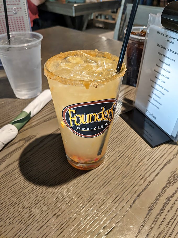 A properly garnished cocktail that says, "Yes, I'm at the beach, and yes, I intend to enjoy every minute of it."