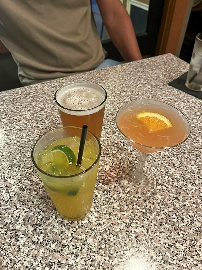 The holy trinity of libations&mdash;a craft beer, a citrus-forward cocktail, and something pink and pretty&mdash;because decision-making is overrated.