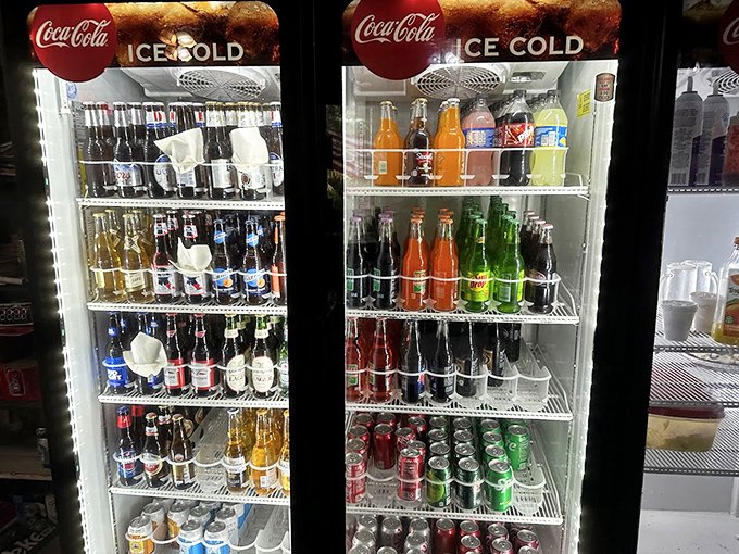 The drink cooler offers a rainbow of options, but sweet tea is the unofficial house wine of the South for good reason.