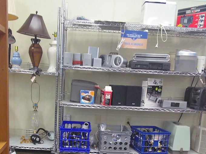 Electronics shelves offer technological time capsules alongside surprisingly current gadgets&mdash;yesterday's luxuries at today's bargain prices.