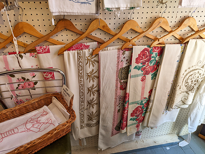 Grandmother's linens never looked so good. These delicate, floral-patterned textiles tell stories of Sunday dinners and holiday gatherings from decades past.