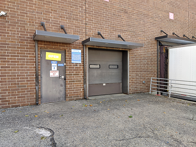 The humble donation entrance: where yesterday's impulse purchases begin their journey toward becoming tomorrow's perfect finds.