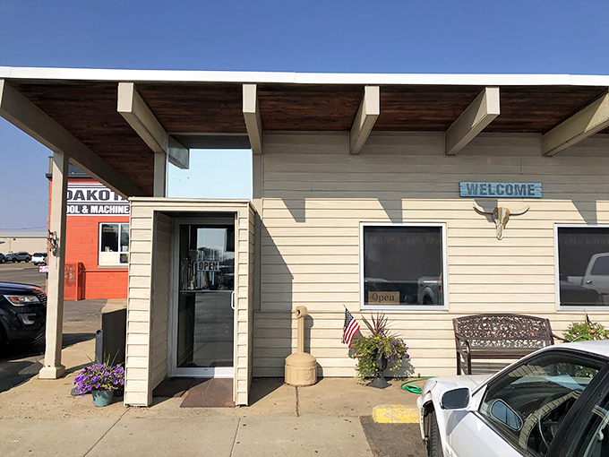 The entrance view welcomes with unpretentious charm&mdash;no velvet ropes here, just the promise of honest food and friendly faces.