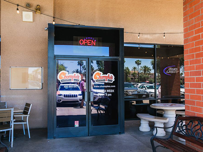 The entrance beckons with promises of air conditioning and overstuffed sandwiches&mdash;two things you desperately need in the Arizona heat.