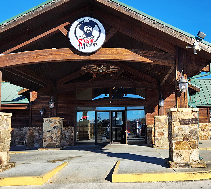 The welcoming entrance says "leave your diet at the door" without speaking a word.