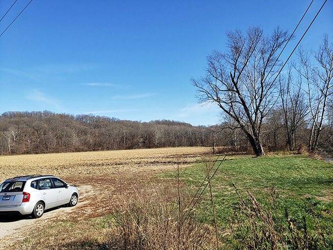 Rolling Indiana farmland stretches endlessly, reminding you why they call this place the heartland of America.