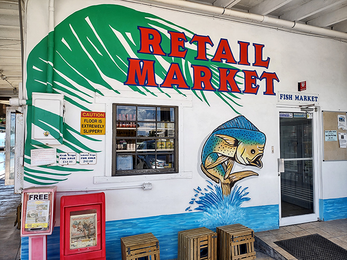 The retail market: where "I'll just cook at home tonight" becomes a gourmet adventure. Fresh-off-the-boat isn't just a saying here.