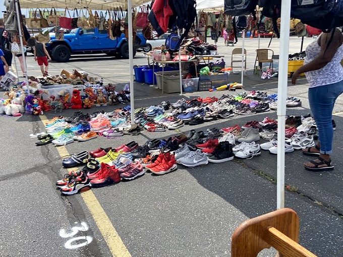 The unofficial shoe department, where sneakerheads and practical shoppers alike can find footwear gold without breaking the bank.