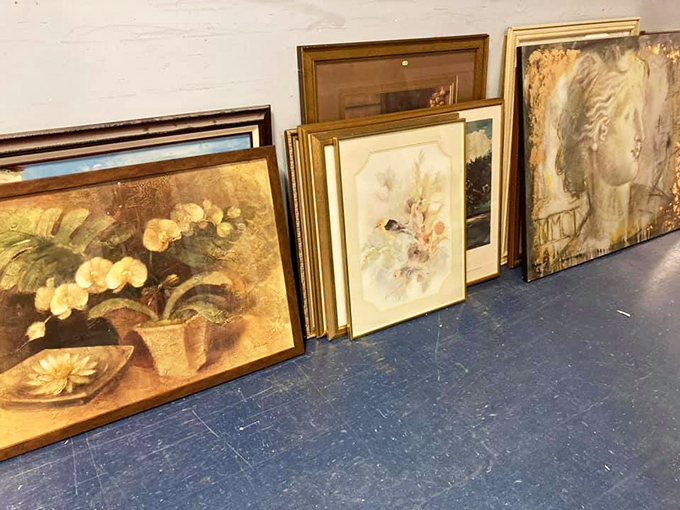 Art gallery vibes without the snooty curator. These framed pieces once adorned someone else's walls and are ready to class up yours for pennies on the dollar.