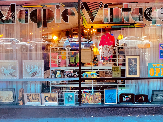 The window display isn't just merchandise&mdash;it's a gallery exhibition of treasures that whisper, "Take me home before someone else does."