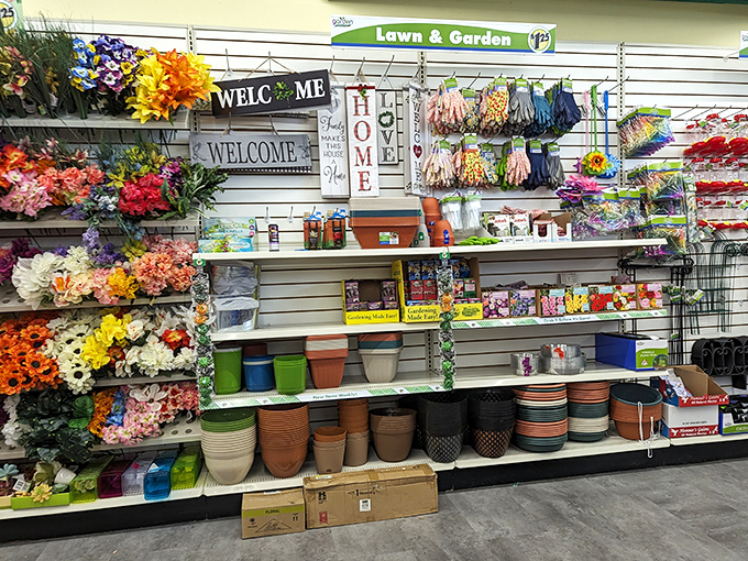 The garden section blooms with possibilities, offering Michigan green thumbs budget-friendly ways to make their outdoor spaces shine.