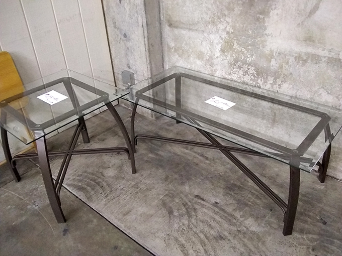 Mid-century modern meets bargain hunter's dream in this glass corner desk. Perfect for the home office you've been meaning to upgrade.