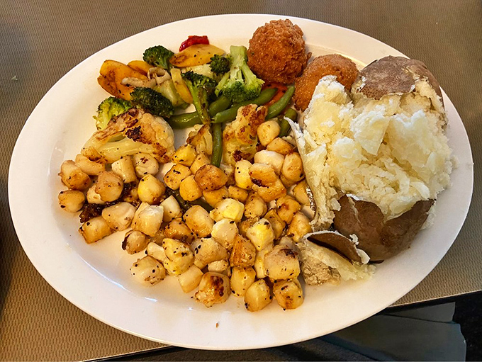 A plate that showcases the kitchen's versatility&mdash;grilled perfection that proves not everything delicious needs a coating of batter.