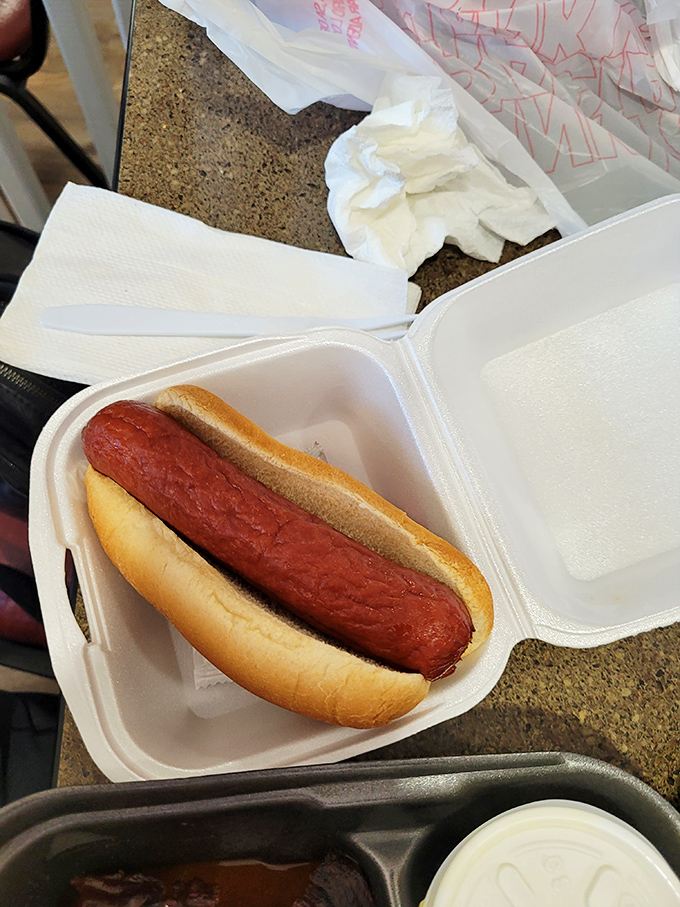 Even the hot dog gets the Archibald's treatment. Sometimes simplicity is the ultimate sophistication, especially when you're between rib binges.