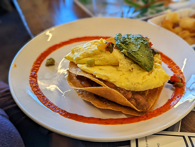 These huevos rancheros aren't just stacked&mdash;they're architecturally sound breakfast towers with layers of flavor that would make Frank Lloyd Wright jealous.