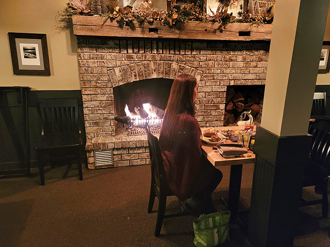 Nothing says classic supper club quite like a crackling fireplace where you can enjoy your meal in cozy, intimate comfort.