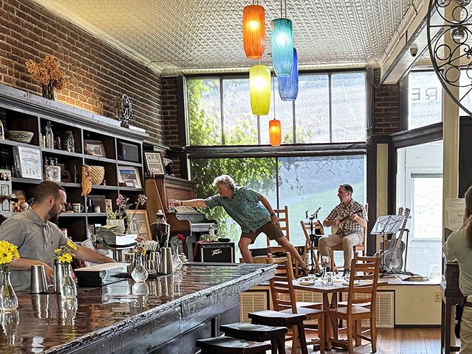 Live music corner where local talent serenades your dinner &ndash; like dinner theater minus the drama, plus the steak.