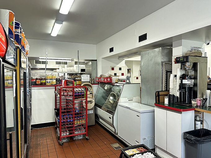 Where sandwich magic happens. In this tiny space, culinary dreams come true daily&mdash;proof that greatness requires neither fancy equipment nor excessive elbow room.