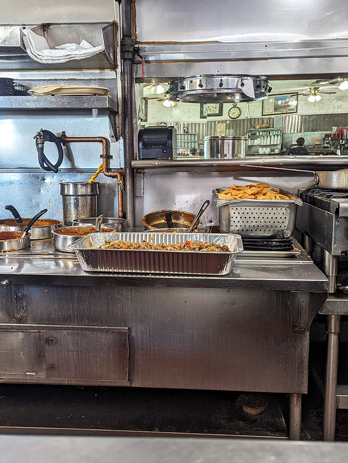 Behind the scenes, where tortilla chips transform from humble corn to vehicles of flavor in bubbling cauldrons of culinary magic.