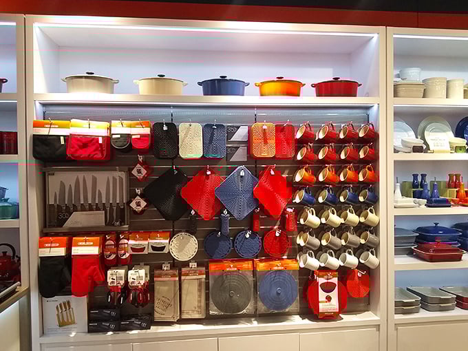 Le Creuset's rainbow of cookware will have you planning elaborate dinner parties you'll probably never host, but the fantasy is delicious.