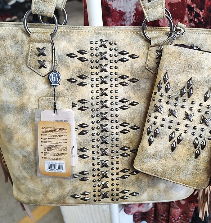 Not just a purse, but a conversation piece that says, "Yes, I found this amazing bag for less than you spent on lunch yesterday."