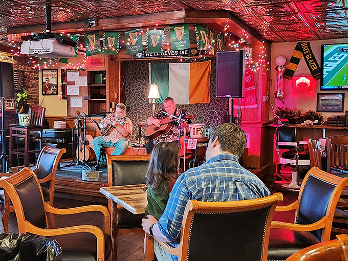 Live music nights add another layer of authenticity&mdash;nothing pairs better with a pint than acoustic tunes under the watchful eye of the Irish flag.