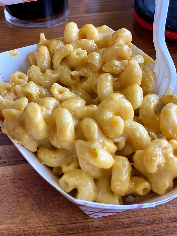 This mac and cheese isn't just comfort food&mdash;it's therapy in a basket. Creamy, dreamy, and worth every delicious calorie.