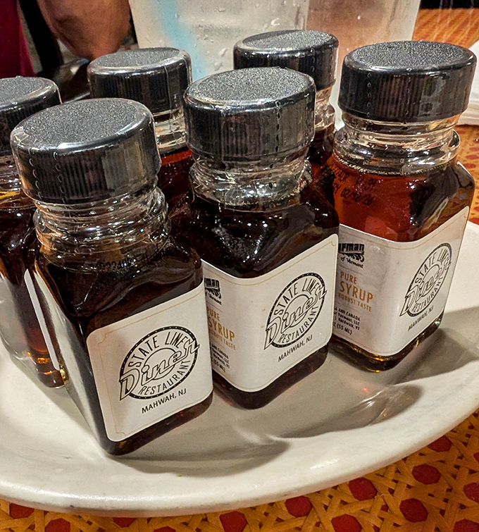 Maple syrup so authentic it probably has its own passport and strong opinions about proper pancake thickness.