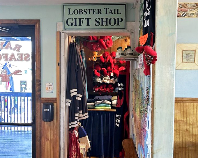 The "Lobster Tail Gift Shop" offers a chance to take a piece of coastal New Hampshire home&mdash;because sometimes a t-shirt is the next best thing to another lobster roll.