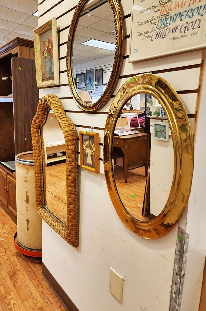 Vintage mirrors reflect possibilities rather than realities&mdash;each frame offering a different perspective on your future decor.