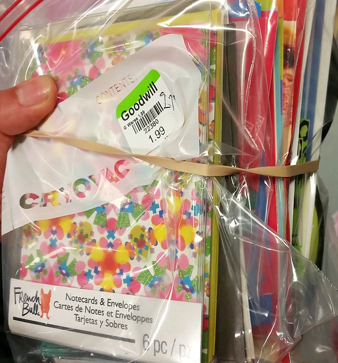 Stationery that didn't end up in the landfill &ndash; now that's a message worth sending at $1.99.