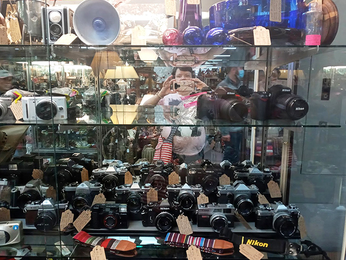 A camera collection that would make Instagram influencers weep with analog joy. Each Nikon tells the story of memories captured before filters existed.