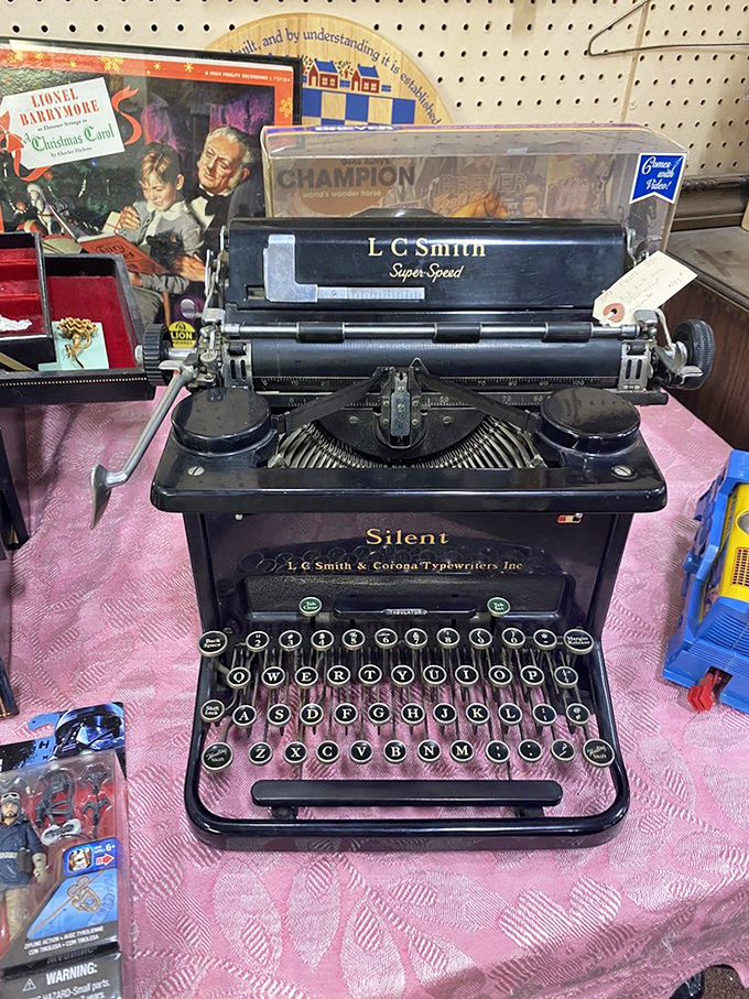 That typewriter probably wrote love letters more romantic than any text message ever could.