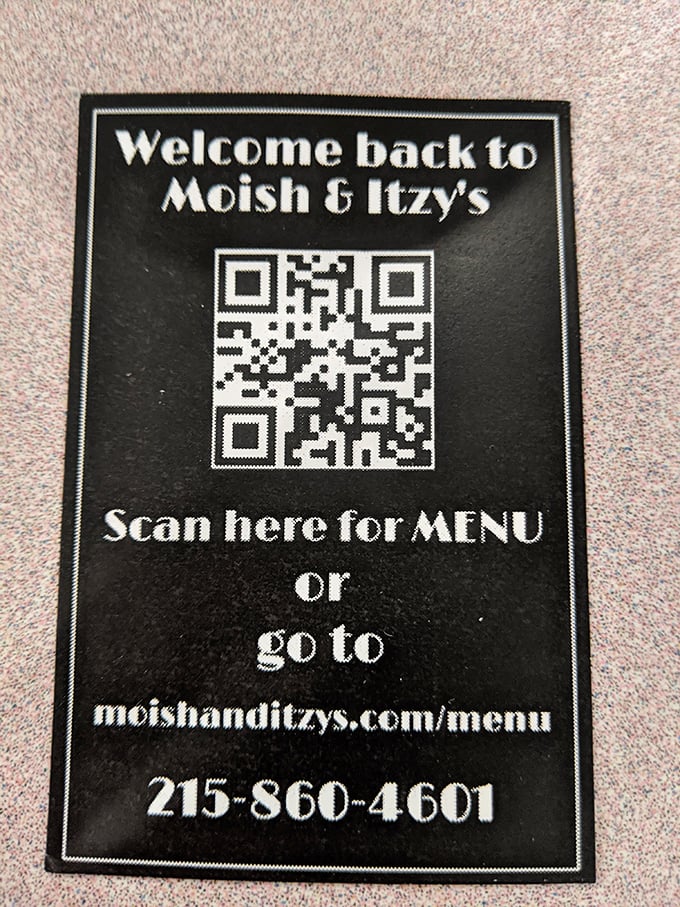Modern technology meets old-school dining &ndash; scan for the menu or just ask your server like the good old days.